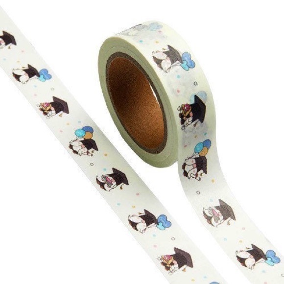 Office | Gnome Graduation Caps Gowns Diplomas Washi Tape 1 Full Roll ...